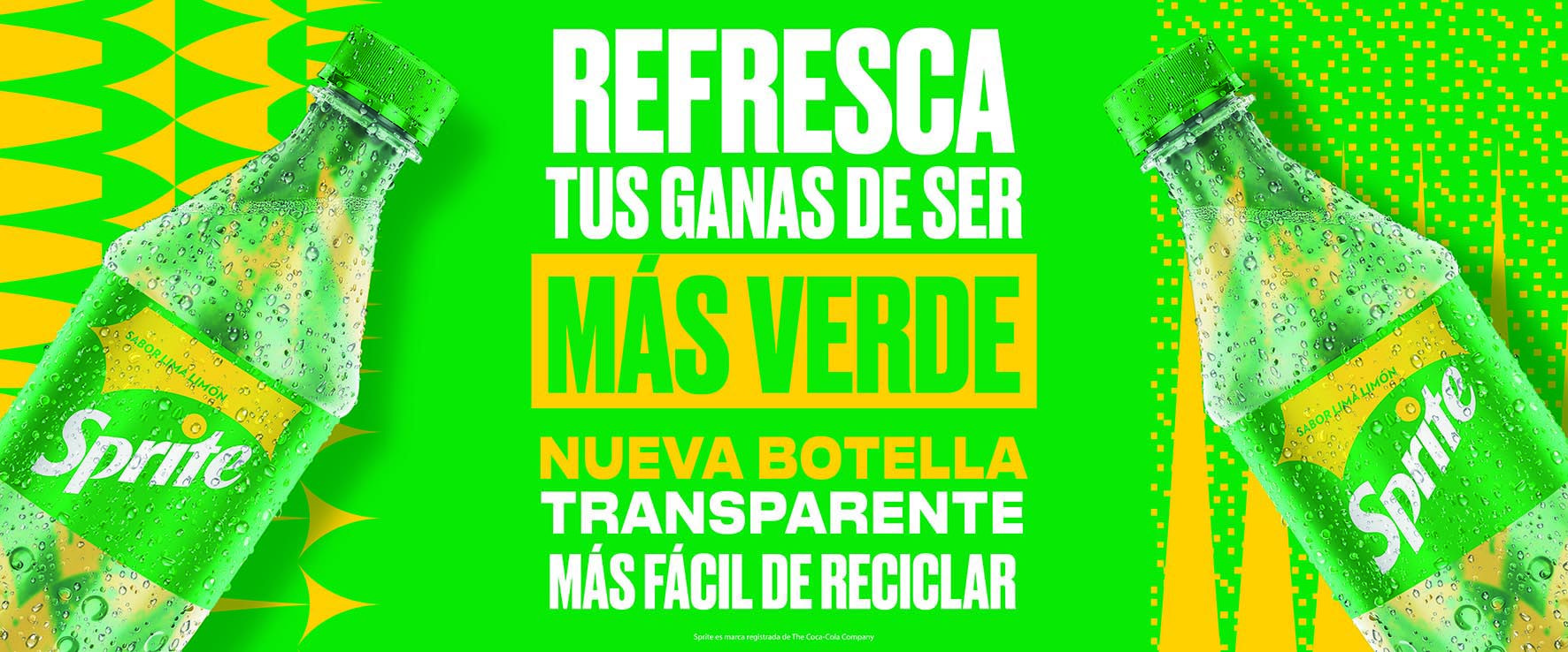 Sprite lanza su nuevo envase transparente, más fácil de reciclar ...